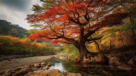 가을 나무와 강의 아름다운 이미지 가을 나무 풍경 고화질 사진 사진 공장 배경 일러스트 및 사진 무료 다운로드 Pngtree