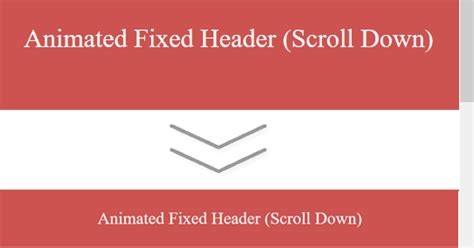 Cómo Crear Una Cabecera Fija Animada En Html Con Css Y Jquery Animated