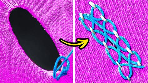 낡은 옷을 수선하는 쉬운 방법과 간단한 재봉 기술 Youtube