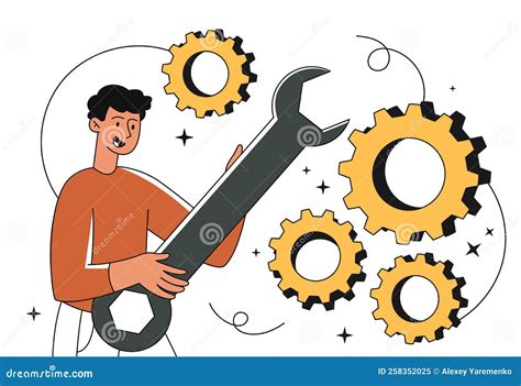 Adjustment And Optimization Stock Vector Illustration Of Support