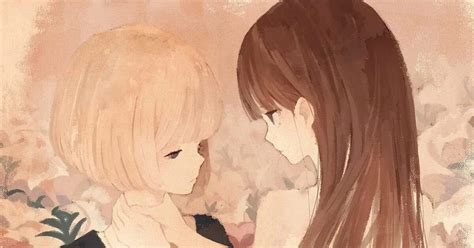 Аниме дружба две девушки с короткими прическами