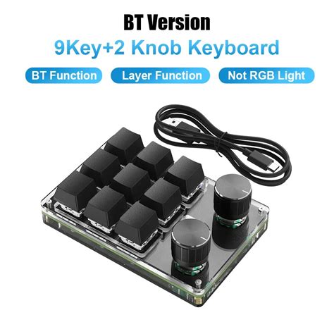 Programming Macro Custom Knob Keyboard RGB Key Copy Paste Mini Button Photoshop Gaming Keypad
