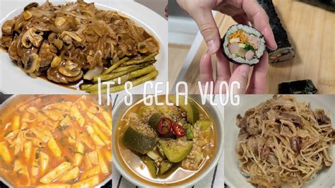 Vlog 밥 차리는 김에 찍는 집밥 브이로그 코스트코 장바구니 캠핑준비시작 참치초고추장김밥 떡볶이🌶 돼지안심스테이크🥩 대패앞다리살덮밥 애호박찌개