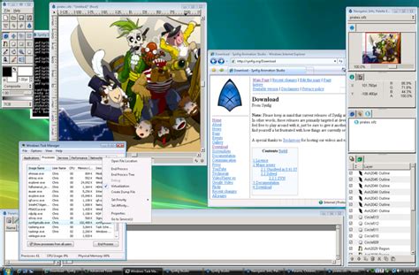 Screenshots Synfig Animation Studio