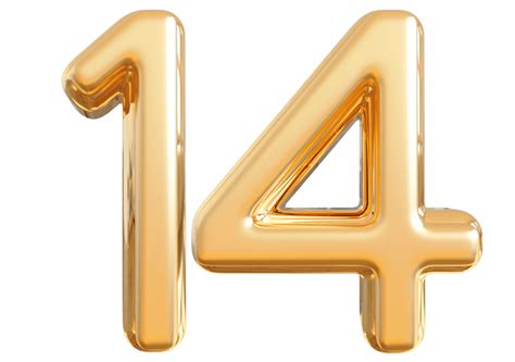 Number 14 Pngs For Free Download