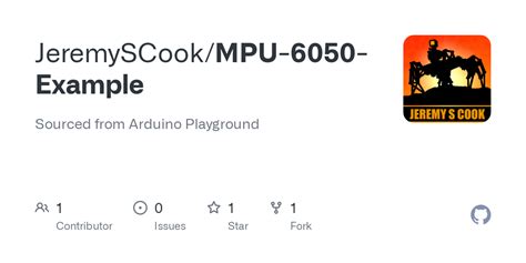 Github Jeremyscookmpu 6050 Example Sourced From Arduino Playground