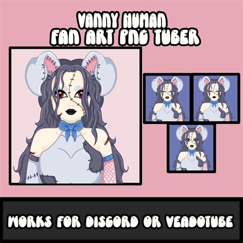 Vanny Human FNAF SB Fanart Premade PNG Tuber Veadotube Discord Twitch Etsy