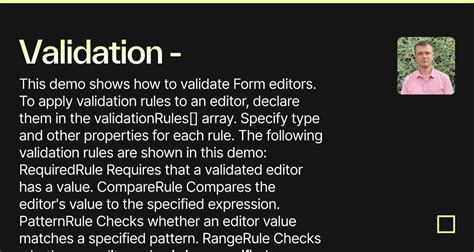 Validation Devextreme Form Forked Codesandbox