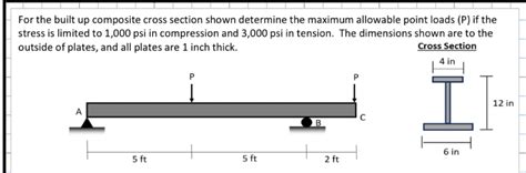 Solved For The Built Up Composite Cross Section Shown
