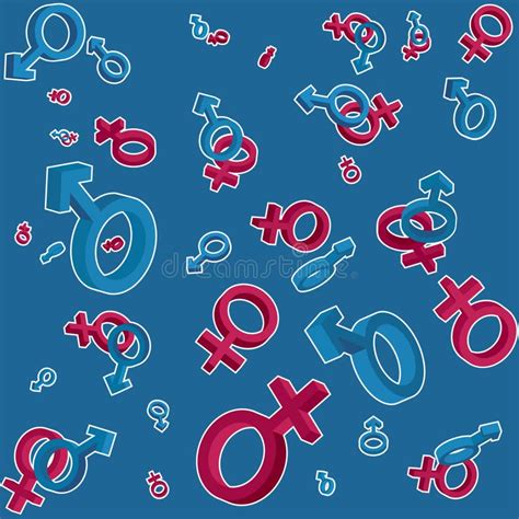 Gender Seamless Pattern Background Stock Vector Illustration Of Male Girl 48247812