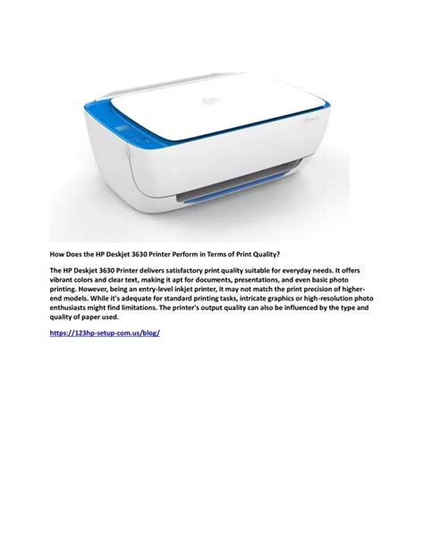 Ppt How Does The Hp Deskjet 3630 Printer Perform In Terms Of Print