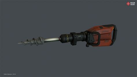 new hand drill tool for space engineers — polycount