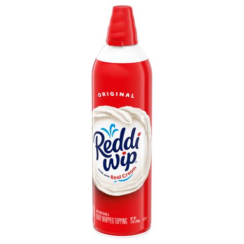Reddi Wip Dairy Whipped Topping Original Front Right Elevated