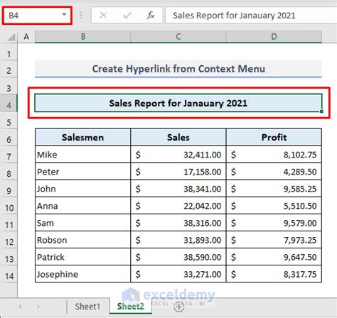 How To Create A Hyperlink To Another Sheet Based On The Cell Value Methods Exceldemy