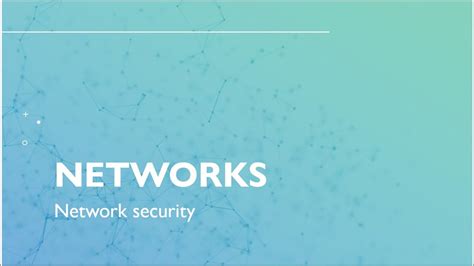 Gcse Computer Science Network Security Youtube