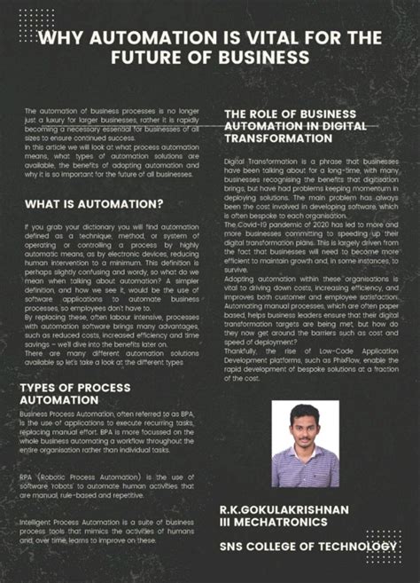 Gokulakrishnan R K Posted On Linkedin