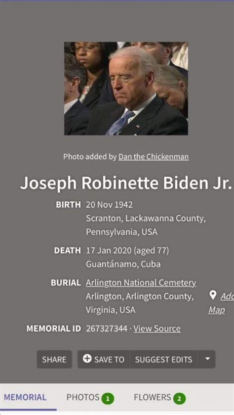 Photo Added By Dan The Chickenman Joseph Robinette Biden Jr Birth 20