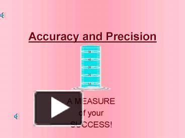PPT Accuracy And Precision PowerPoint Presentation Free To Download Id A Ed NTllZ
