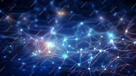 Artificial Neural Network Concept With Digital Transmission Lines In Futuristic Cyberspace