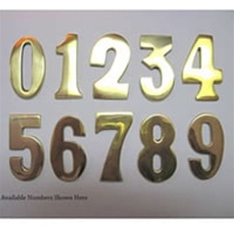 Brass Numbers For Mailboxes Addresses Of Distinction