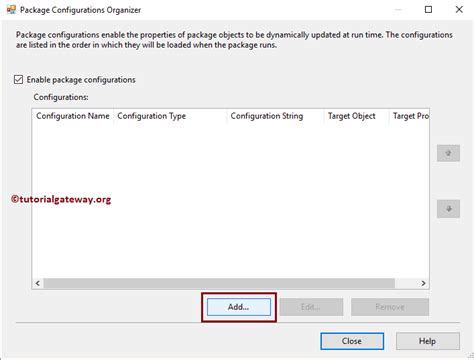 Ssis Package Configuration Using Xml Configuration File