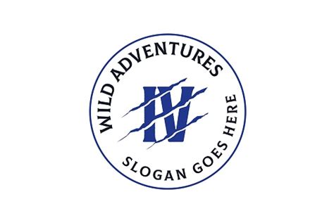 스크래치 효과와 원형 씰 블루 Iv 편지 템플릿 로고 디자인 갈고리 발톱에 대한 스톡 벡터 아트 및 기타 이미지 갈고리 발톱