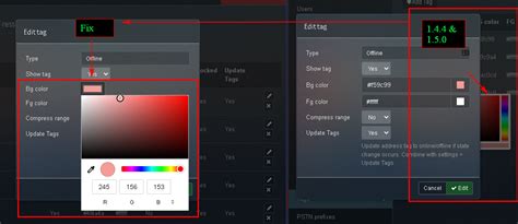 Bug Tag Management Color Picker With Fix Issue 3629 Phpipam