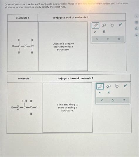 Solved Draw A Lewis Structure For Each Conjugate Acid Or