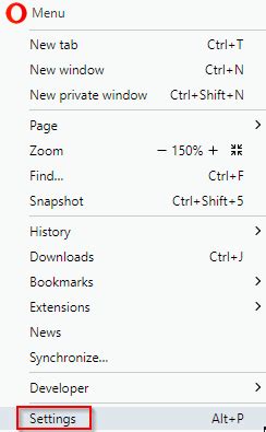 How To Configure Keyboard Shortcuts In Opera Browser I Have A PC