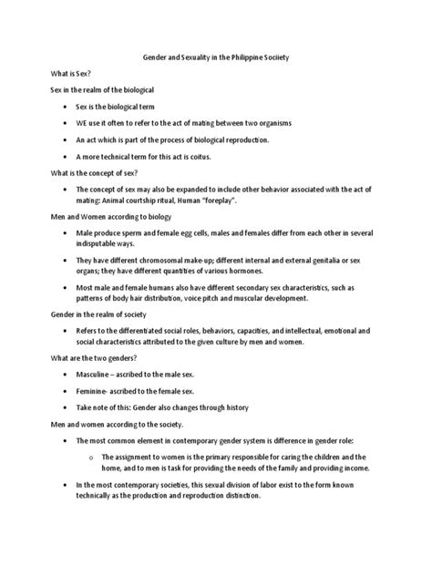 Understanding Gender Sexuality And Society An Exploration Of