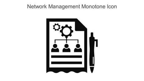 Network Management Monotone Icon In Powerpoint Pptx Png And Editable Eps Format Ppt Powerpoint