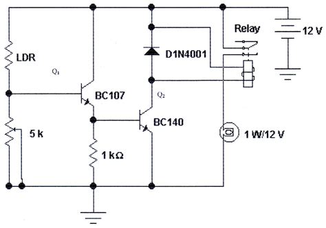 Blog Teknik And Vokasi Rangkaian Detektor Cahaya Menggunakan Ldr