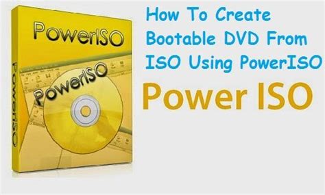 Use Poweriso To Create Bootable Iso From Files Amberlopte