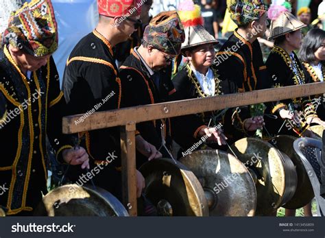 Penampang Sabah Malaysia May 30 2019 Group Of People In Traditional