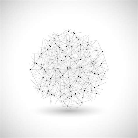 Molecule Structure Gray Background For Stock Vector Illustration Of