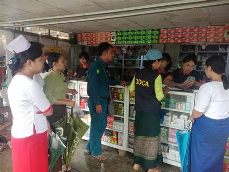 ရေကြည်မြို့နယ်တွင် စျေးကွက်အတွင်း ဆေးနှင့်ဆေးပစ္စည်း စျေးနှုန်းမြှင့်တင