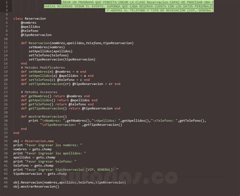 ClaseReservacionRuby Tutorias Co ClaseReservacionRuby Tutorias Co