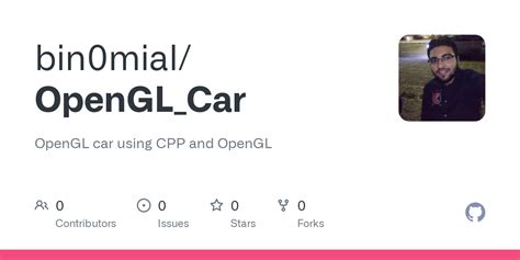 Github Bin0mialopenglcar Opengl Car Using Cpp And Opengl