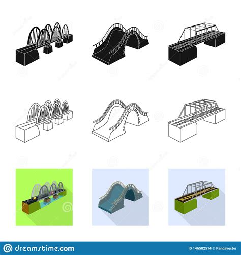 Vector Illustration Of Connection And Design Icon Set Of Connection And Side Vector Icon For