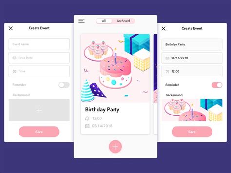 event planner app create an event event planner app event app mobile app design inspiration