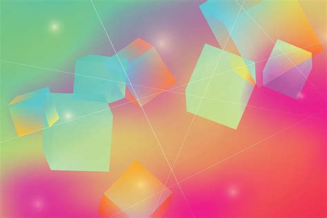 Transparency Cube Background With Lines And Lights 59285827 Vector Art At Vecteezy