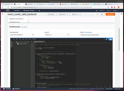 Alexa Skill Mit Ask Und Aws Lambda German Bahnson Github