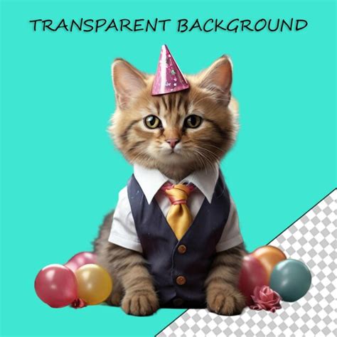 Premium Psd A Cute Posh Grumpy Kitten With Jewelry And A Dress