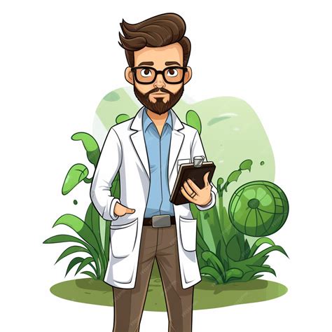 Premium Vector Scientist Cartoon Vector