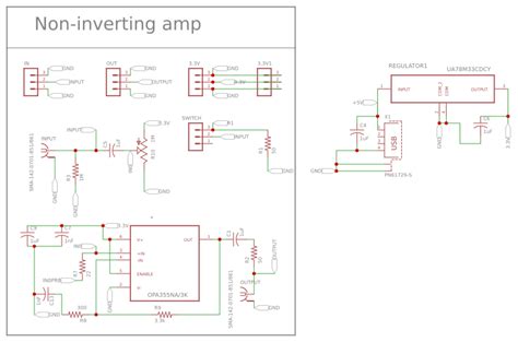 Non Inverting Amplifier Eagle And Easyeda Platform For Creating And Sharing Projects Oshwlab