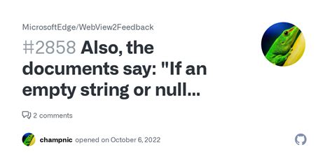 Also The Documents Say If An Empty String Or Null Value Is Provided