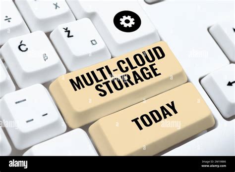 Conceptual Caption Multi Cloud Storage Conceptual Photo Use Of Multiple Cloud Computing And