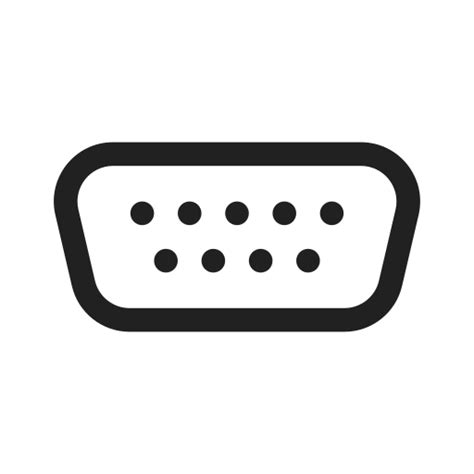 Serial Port Regular User Interface And Gesture Icons