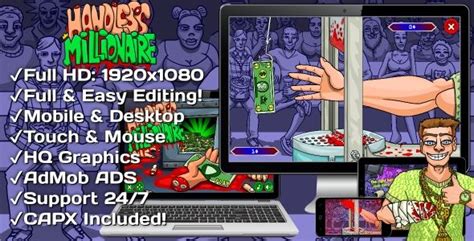 Handless Millionaire Html5 Game 15 Levels Mobile Version