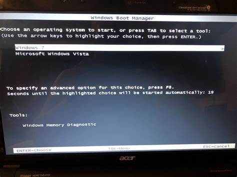 Problem With Booting Black Screen No Operating System Found Acer